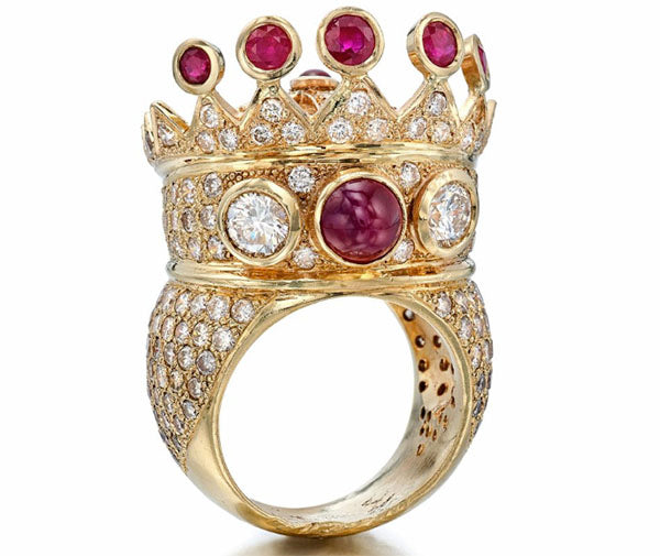 Tupac Shakur’s Ruby and Diamond ‘Crown’ Ring Leads S – Mills Jewelers